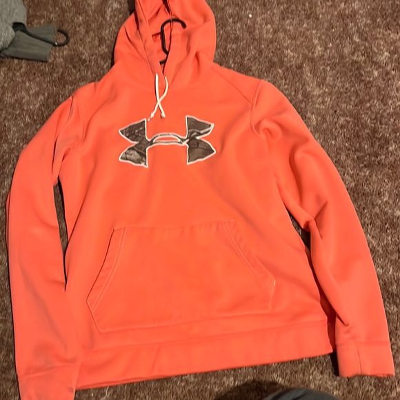 Tops | Neon Pink Under Armour Hoodie | Poshmark